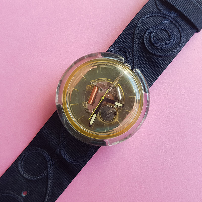 Vintage 1988 Pop Swatch Watch for Women | Jelly Transparent Pop Swatch ...