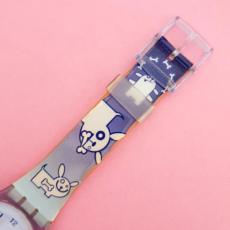 Vintage Swatch GIVE A DOG THE BONE GS900 Watch for Her | Retro Swatch ...